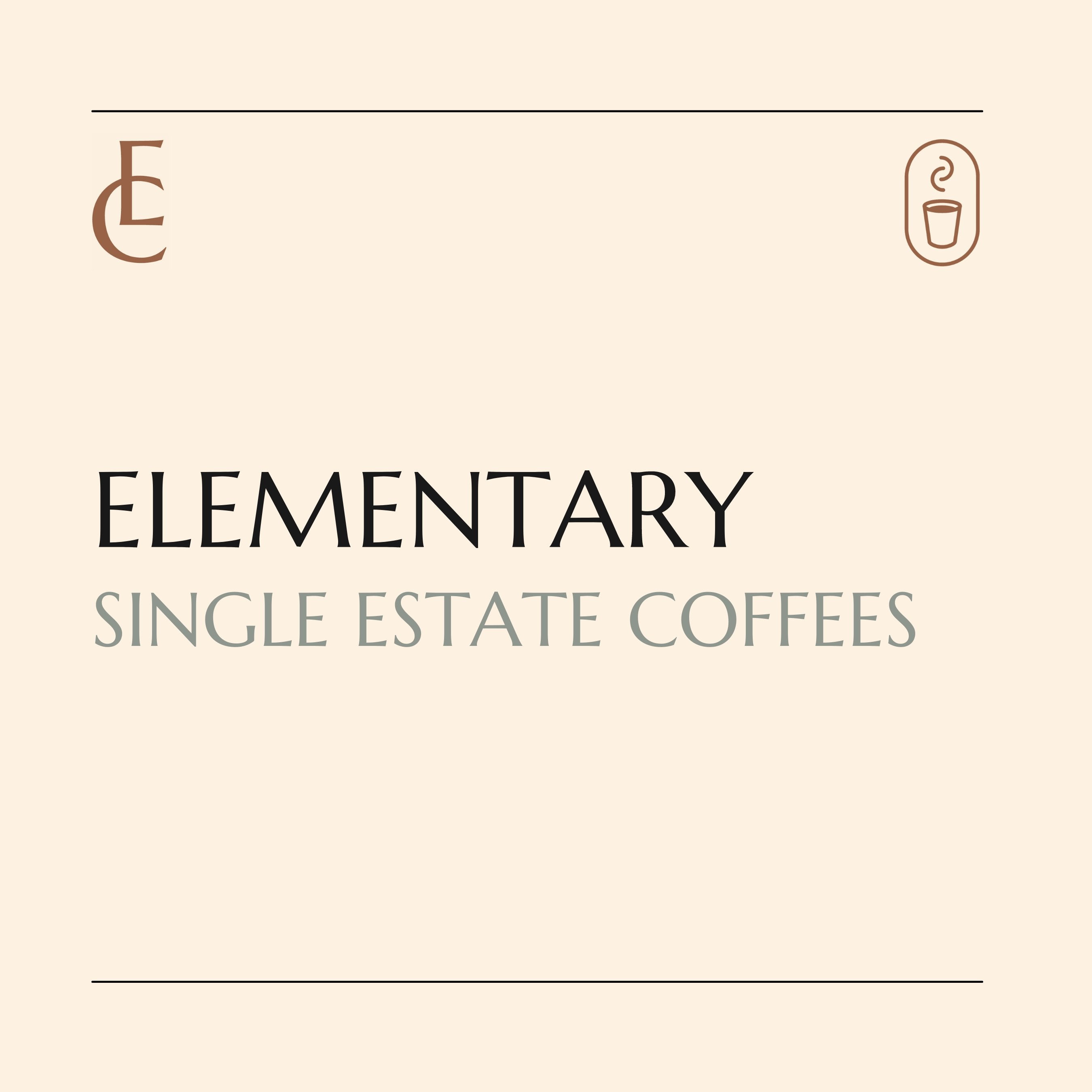 Single Estate Coffees – Elementary Coffee